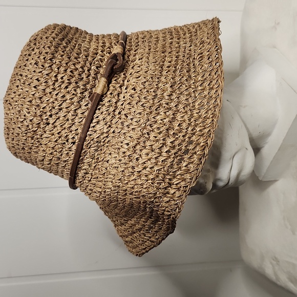 J Hats | Accessories | Jhats Neutral 0 Straw Bucket Tan Colored Sun Hat ...